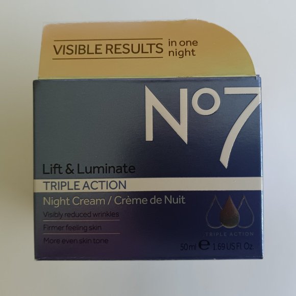No 7 | Skincare | No 7 Lift Luminate Triple Action Night Cream 5 Ml ...
